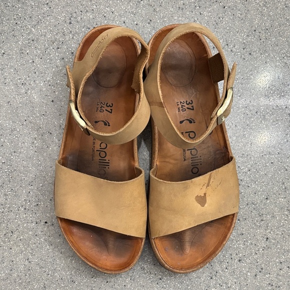 Papillio | Shoes | Birkenstock Papillio Light Brown Leather Sandals ...